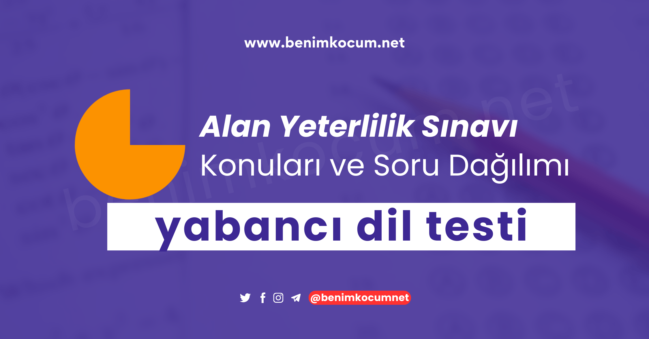 2025 YDT Konuları ve Soru Dağılımı - Benim Koçum